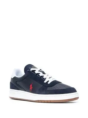 Polo Ralph Lauren Court Suede Trim Sneakers - Blue