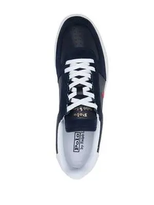 Polo Ralph Lauren Court Suede Trim Sneakers - Blue