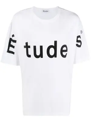 ÉTUDES STUDIO Logo-print T-shirt - White