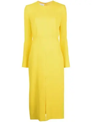 Giambattista Valli Front-slit Long-sleeved Dress