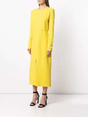 Giambattista Valli Front-slit Long-sleeved Dress