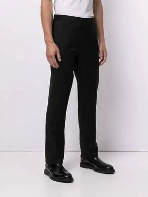 Ralph Lauren Purple Label Straight-leg Tailored Trousers - Black