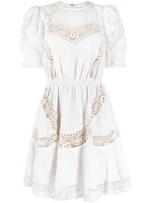 Michael Kors Embroidered Short Dress