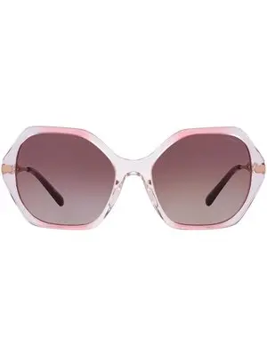 COACH® Sculpted Hexagon-frame Sunglasses - Pink