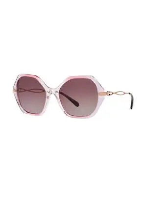 COACH Sculpted Hexagon-frame Sunglasses - Purple