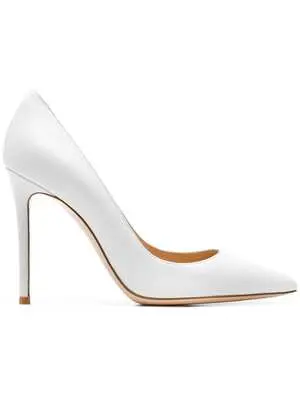 GIANVITO ROSSI 105mm Leather Pumps - White