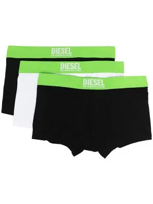 DIESEL® Three-pack Logo Boxers - Black