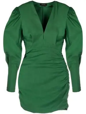 Isabel Marant Étoile Stella Puff Sleeve Dress - Green