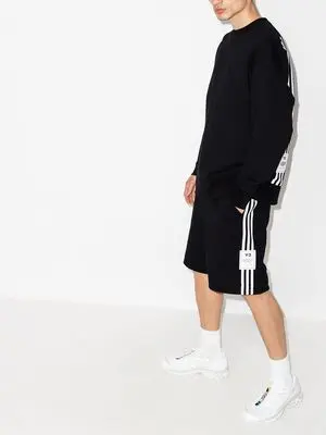Y3 Terry Stripe-detail Sweatshirt