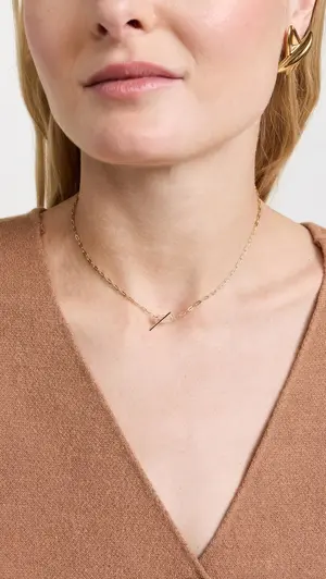 Shashi Jade Pave Chain Necklace