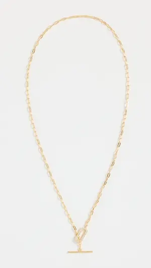 Shashi Jade Pave Chain Necklace