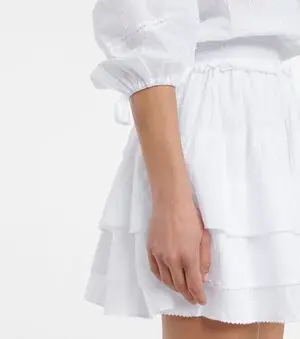 Poupette St Barth Ariel Cotton Minidress - White