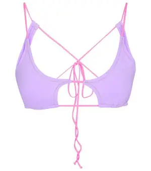 REINA OLGA Theresa Bikini Top - Purple
