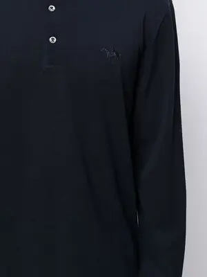 Ralph Lauren Purple Label Embroidered Logo Polo Shirt
