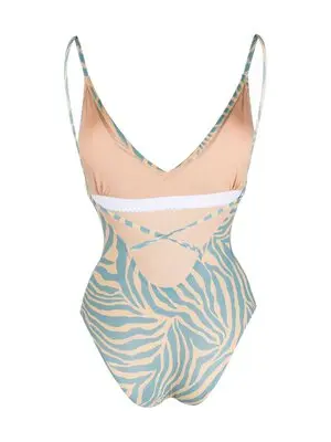 Anjuna Zebra-print One-piece Swimsuit