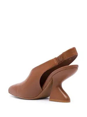 FERRAGAMO Sloane Chunky-heel Pumps - Brown