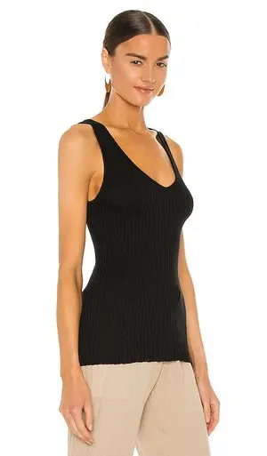 Enza Costa Military Rib U Neck Tank