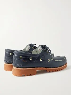 Timberland Aimé Leon Dore 3-Eye Lug Leather Boat Shoes - Blue