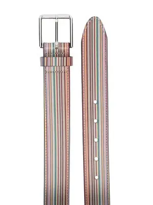 Paul Smith Striped Buckle Belt