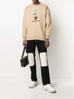 PLEASURES Spike Embroidery Sweatshirt - Neutrals