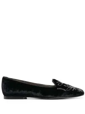 10 CORSO COMO Crystal-embellished Ballerina Shoes - Black