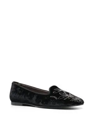 10 CORSO COMO Crystal-embellished Ballerina Shoes - Black