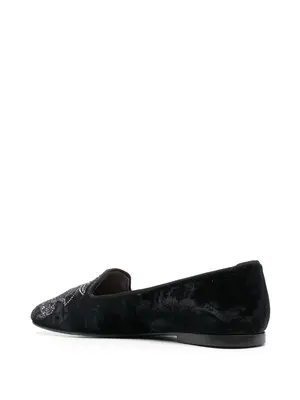 10 CORSO COMO Crystal-embellished Ballerina Shoes - Black