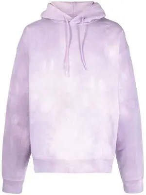 Martine Rose Tie-dye Print Cotton Hoodie - Pink