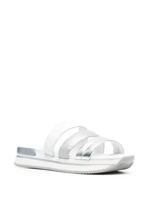 Hogan Metallic-strap Sandals