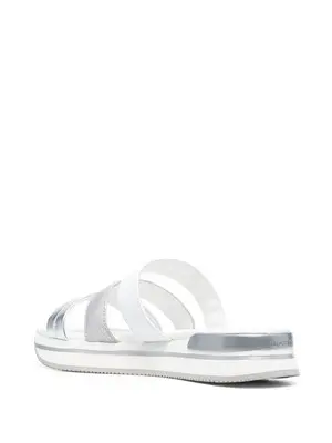 Hogan Metallic-strap Sandals