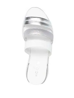 Hogan Metallic-strap Sandals