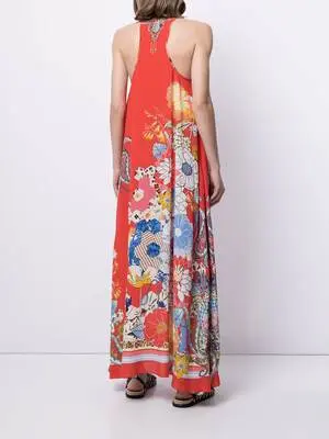 Camilla V-neck Racer-back Dress
