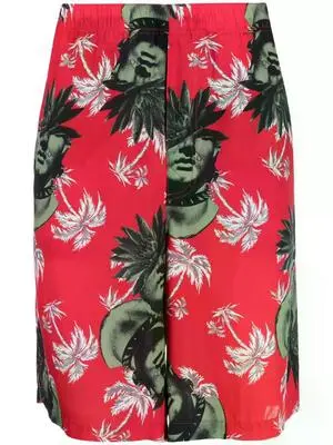 Undercover Graphic-print Bermuda Shorts