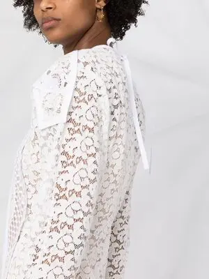 Stella McCartney Floral-lace Panelled Mini-dress