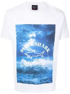Paul & Shark Graphic-print Short-sleeved T-shirt - White