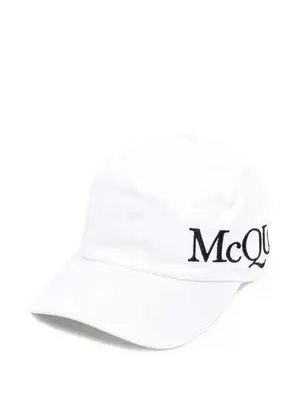 Alexander McQueen Logo-embroidered Baseball Cap - White