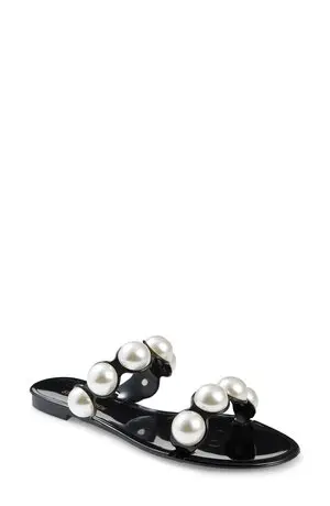 Steve Madden Imitation Pearl Slide Sandal