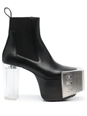 Rick Owens Transparent-heel Platform Boots