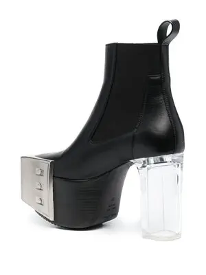 Rick Owens Transparent-heel Platform Boots