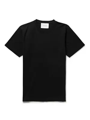FRAME Cotton-jersey T-shirt - Black