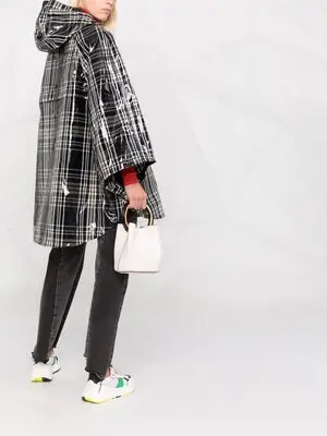Woolrich Checked Print Raincoat