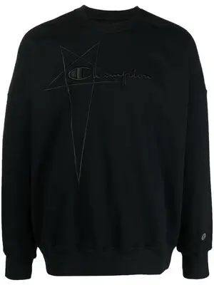 Rick Owens Logo-embroidered Pullover Sweatshirt