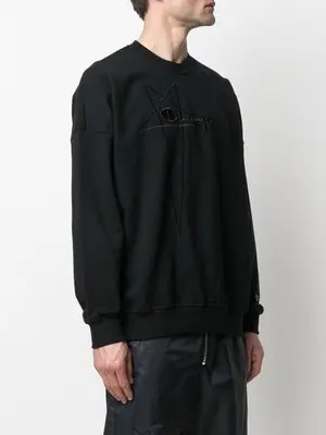 Rick Owens Logo-embroidered Pullover Sweatshirt