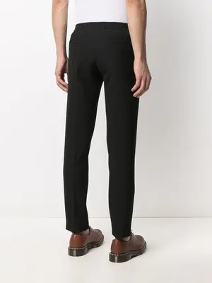 Sandro Jersey Straight-leg Trousers - Black