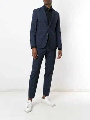 BOSS Checked Wool Blazer