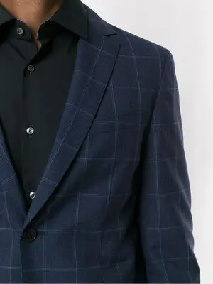 BOSS Checked Wool Blazer