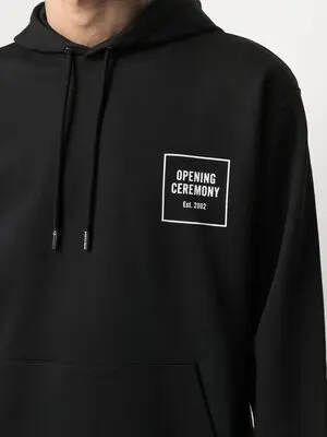 Opening Ceremony Graphic-print Hoodie - Black