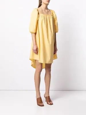 Goen.j Ruffled A-line Midi Dress