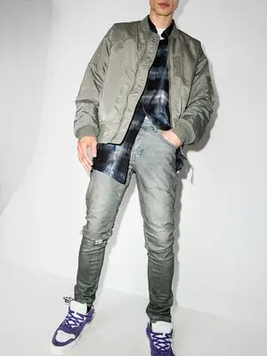 PURPLE BRAND Distressed-look Jeans