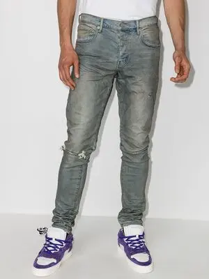 PURPLE BRAND Distressed-look Jeans